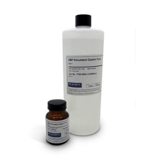 USP simulated gastric fluid with enzyme 1 (2-part) /without enzyme ...